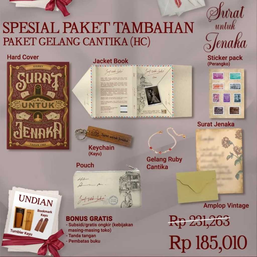 Jual Novel Surat Untuk Jenaka + Gisella Rahman Gigrey Penerbit Akad ...