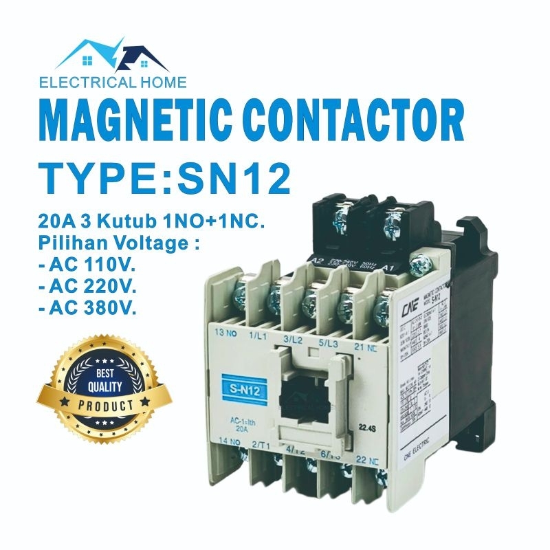 Jual MAGNETIC CONTACTOR SN-12 | Shopee Indonesia