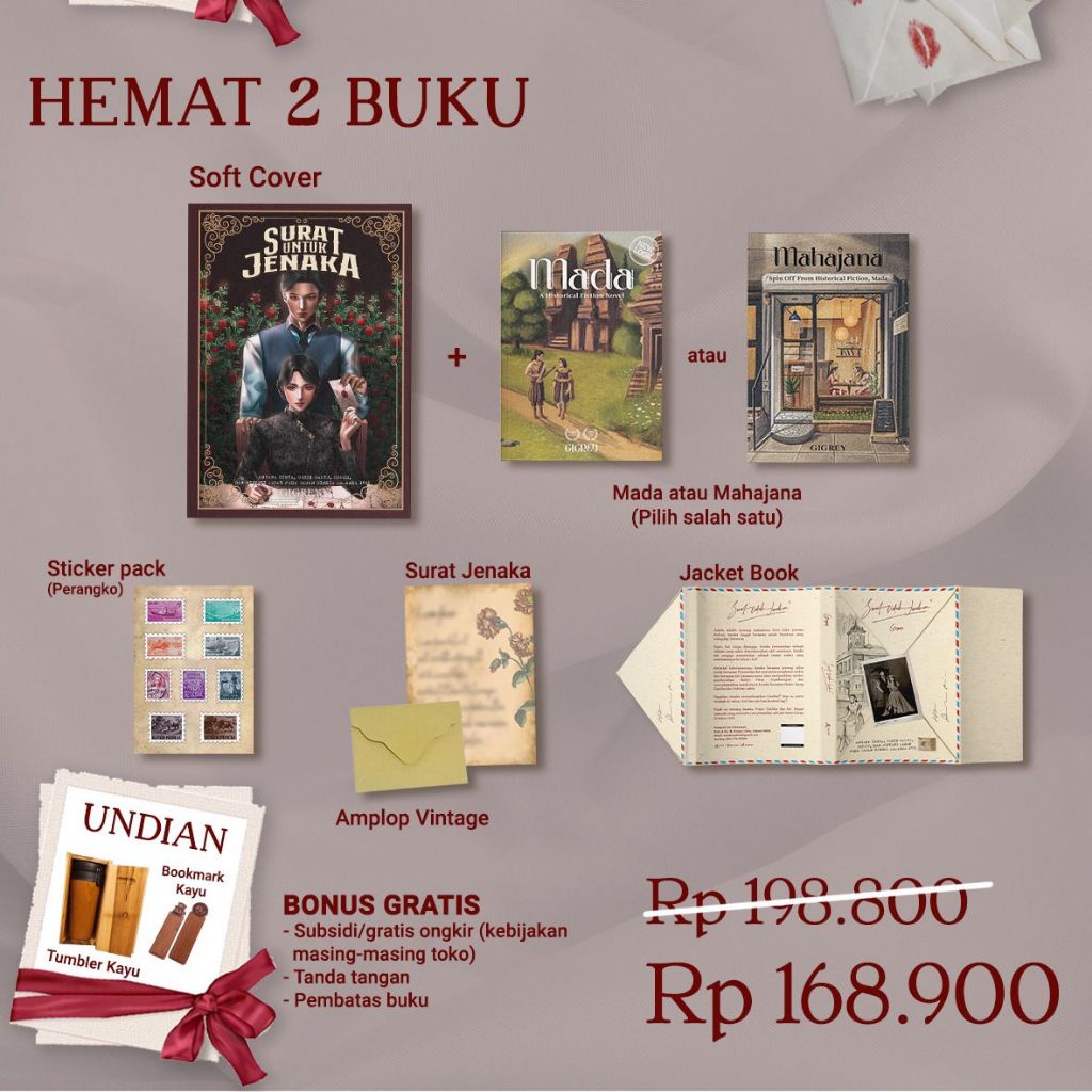 Jual Novel Surat Untuk Jenaka + Gisella Rahman Gigrey Penerbit Akad ...
