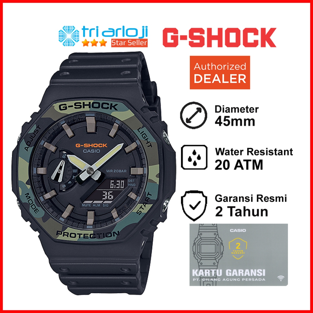 Jual Casio G-SHOCK GA-2100VB-1ADR Jam Tangan Pria GShock GA-2100VB-1A ...