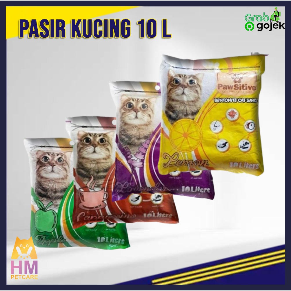 Jual PAWSITIVE Pasir Kucing Gumpal Wangi 10 Liter | PAWSITIVE Bentonite ...