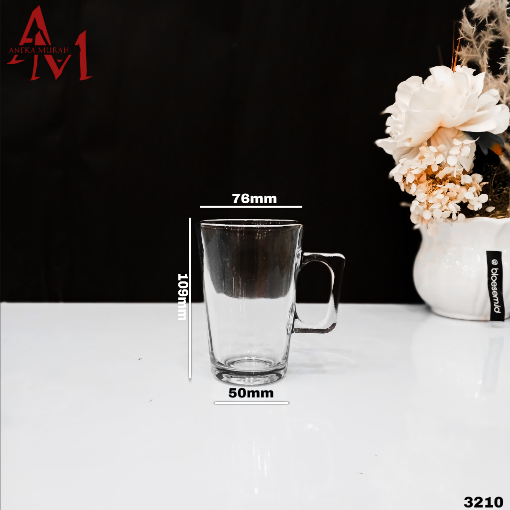 Jual GELAS KACA BENING ISI 6 CJ -255 /6 -1BB 255ML ( 3210 ) + FREE BUBBLE WRAP | Shopee Indonesia