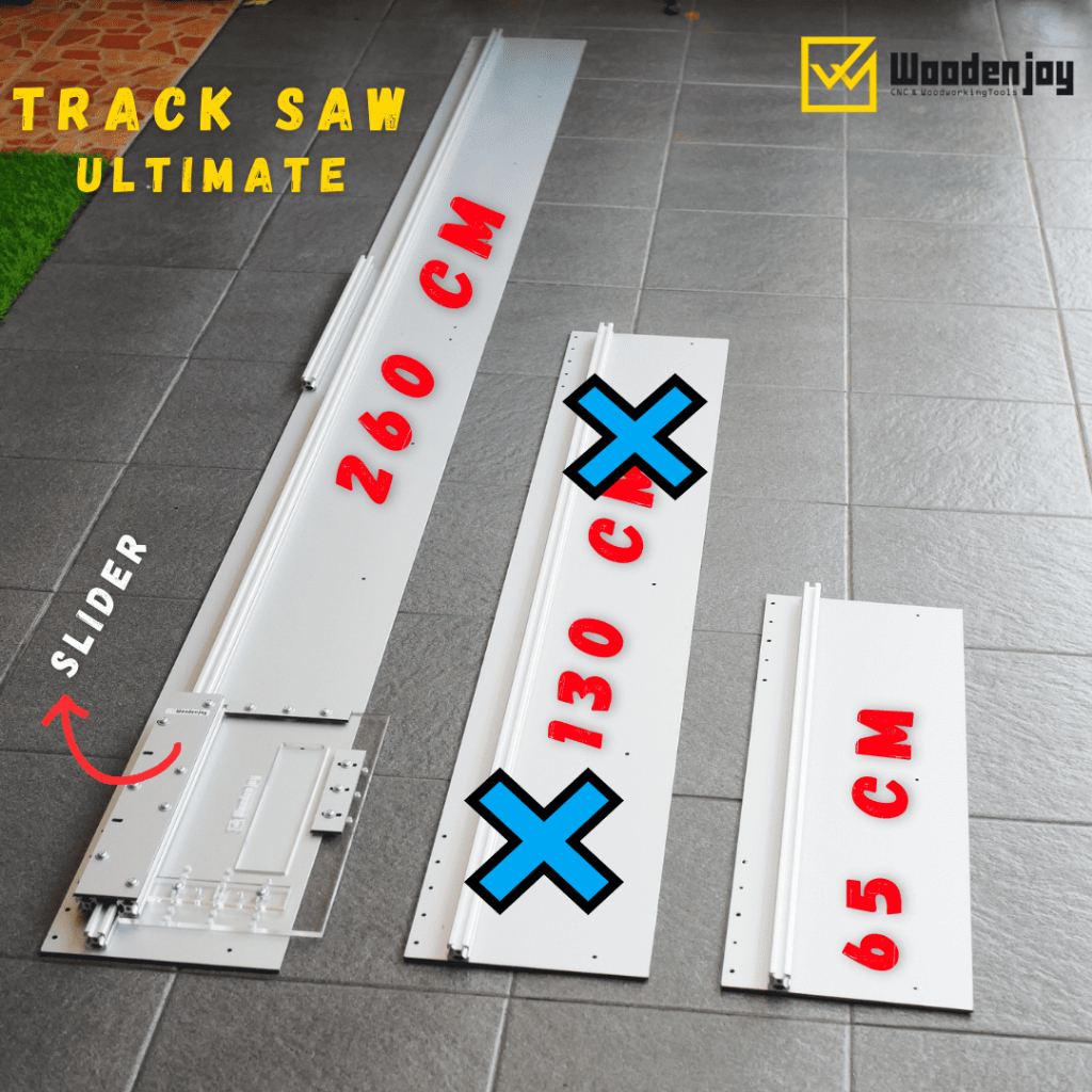 Jual TRACK SAW 260 + 65 CM LENGKAP SLIDER | Shopee Indonesia