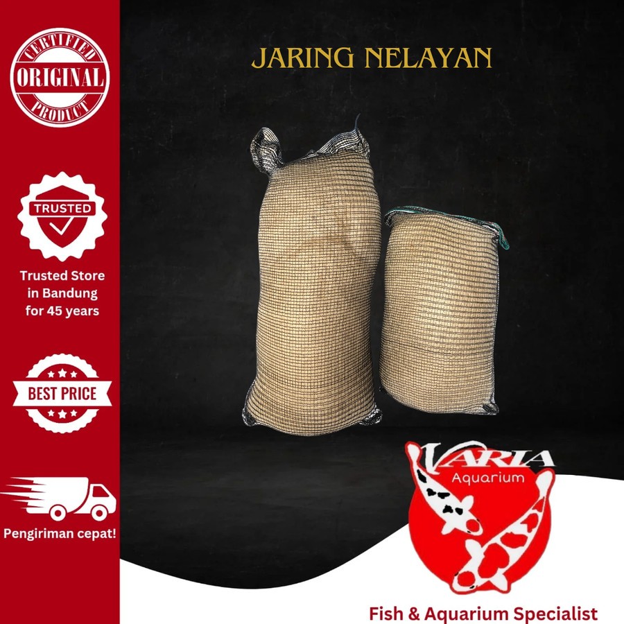 Jual Jaring Nelayan Filter Kolam Aquarium Jaring Bungkus Nelayan Media ...