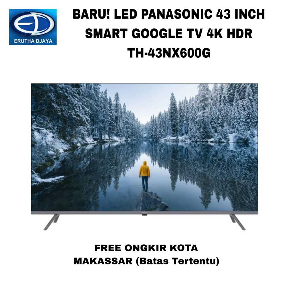 Jual LED PANASONIC 43 INCH SMART GOOGLE TV 4K HDR TH43NX600G | Shopee ...