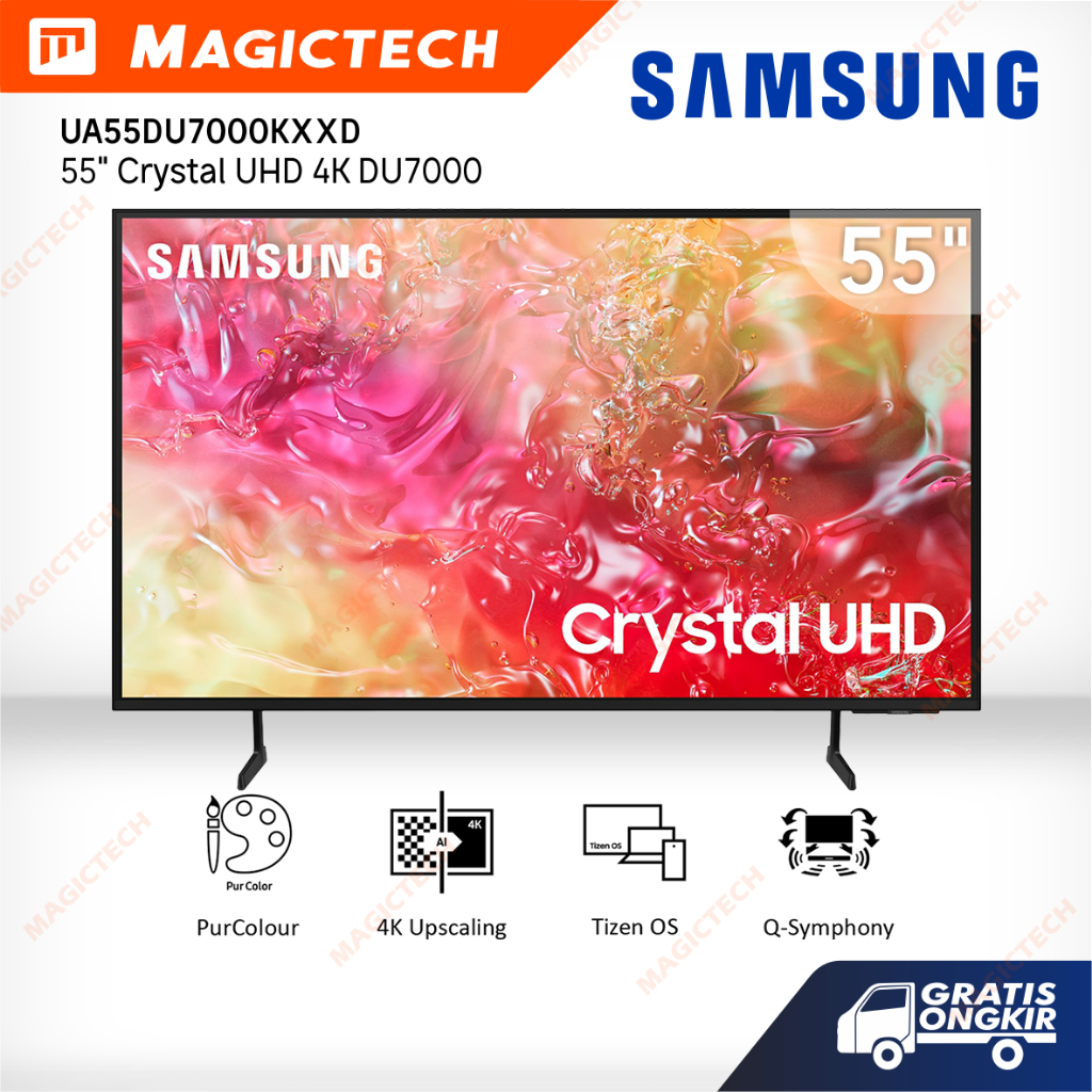 Jual TV SAMSUNG 55 INCH 55" UA55DU7000 / 55DU7000 SMART TV CRYSTAL 4K ...