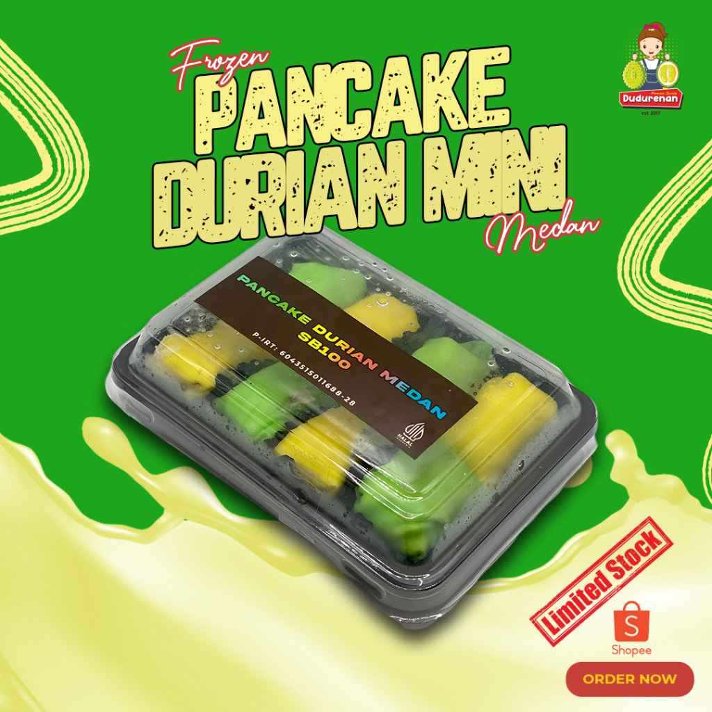 Jual Pancake Durian Medan isi 8 / Pancake Durian Bandung [ Bandung ...
