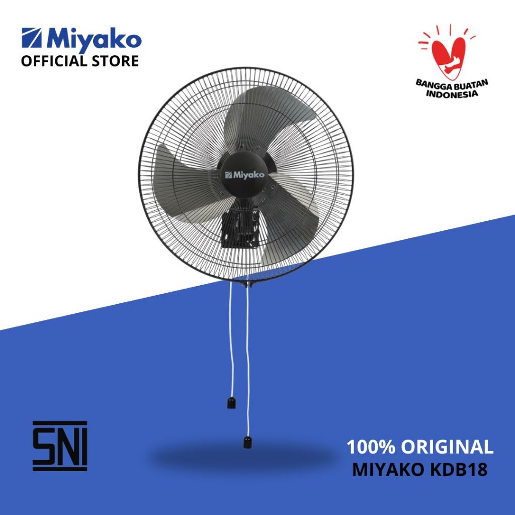 Jual Kipas Angin Miyako KDB18 Kipas Dinding Wall Fan besi - [18 Inch] | Shopee Indonesia