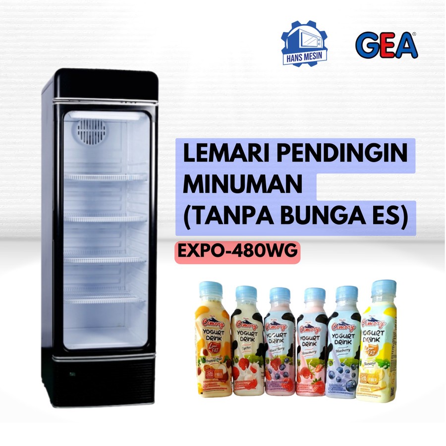 Jual GEA DISPLAY COOLER EXPO-480WG / Showcase GEA 1 Pintu 437 Liter ...