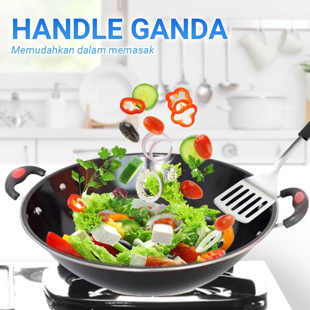Jual WAJAN PANCI HITAM KUPING GAGANG PANJANG WAJAN ANTI GORES 34 CM ...