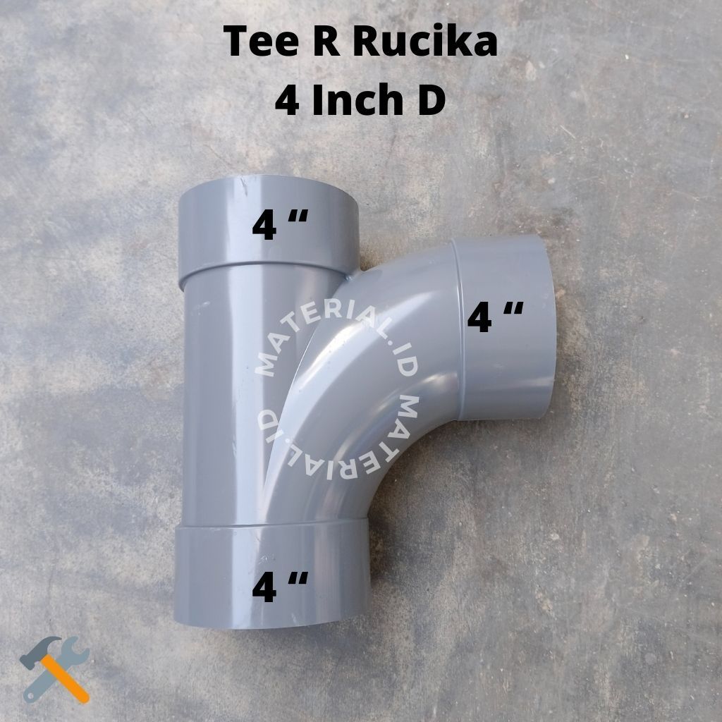 Jual Tee R 4" inch D Large Radius/ T Belok in D RUCIKA Sambungan Pipa ...