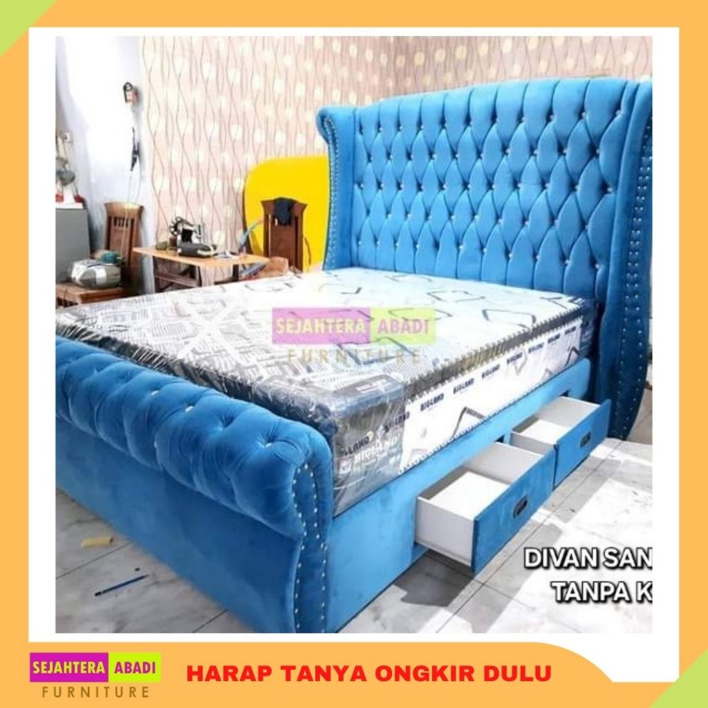 Jual Divan sandaran sultan besar divan classic sandaran laci dan non ...