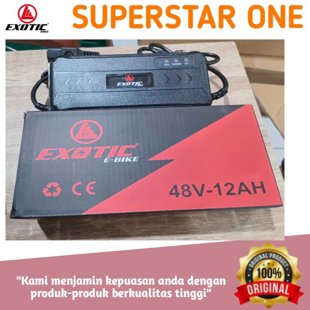 Jual Smart Charger Sepeda Listrik Exotic 12/20 Ah 48 volt Original ...