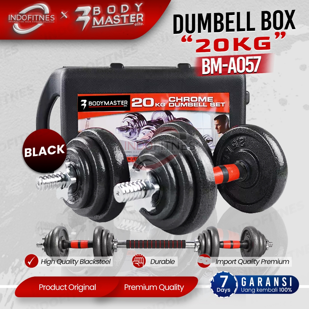Jual BODYMASTER Dumbell Set Box 20kg Barbel Koper 20 kg Dumbel | Shopee ...