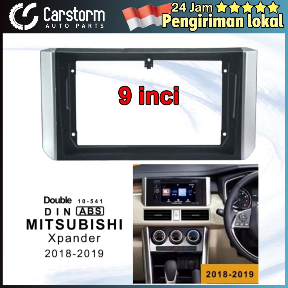 Jual Carstorm Mitsubishi Xpander Frame Head Unit 9 inci Rangka + kabel ...