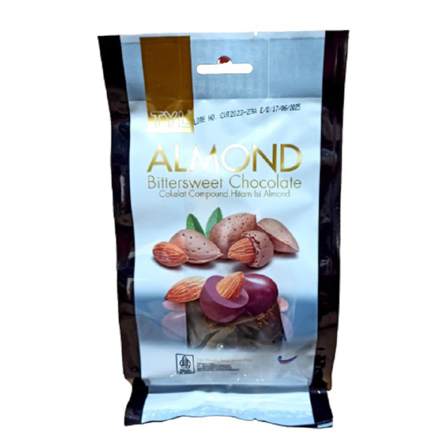 Jual Coklat Almond 100gr / TYL Almond Coklat Original / Almond Bitter ...