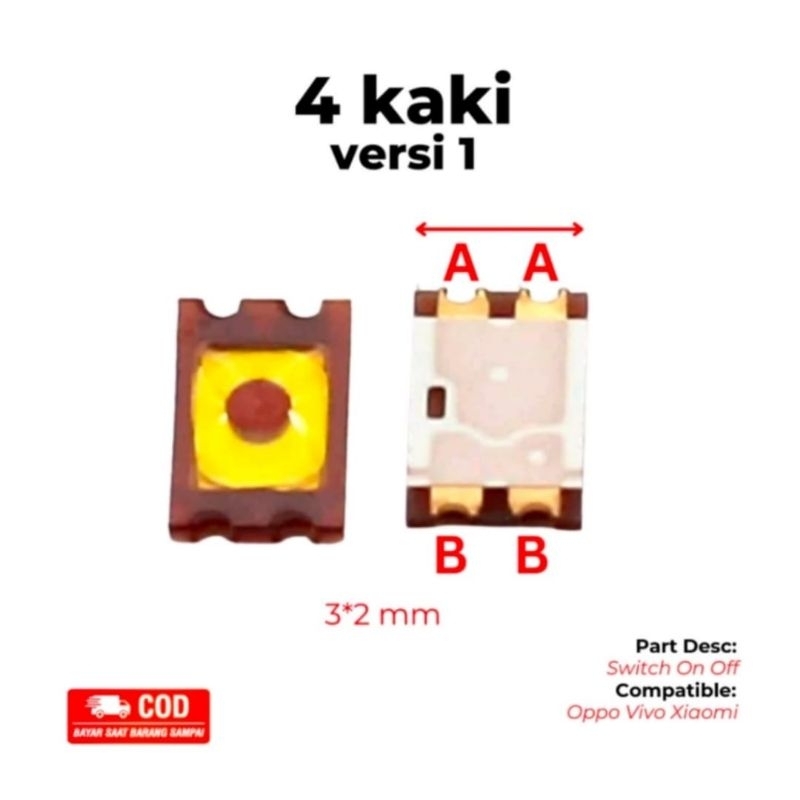 Jual Harga Grosir - Switch On Off Kaki 4 Versi 1 / Switch Power Volume ...