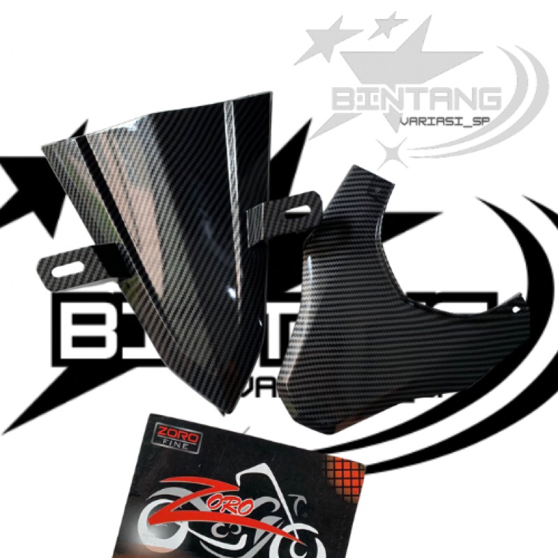 Jual Paket Carbon Beat New 2020-2022 Beat Street Beat Deluxe Dasi Plat No Stop Karbon ZORO ...
