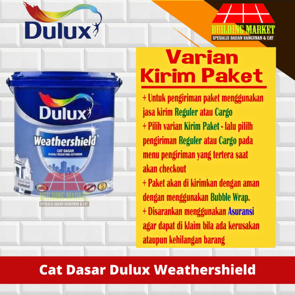 Jual Cat Dasar Dulux Alkali Resisting Weathershield Exterior 2.5 Liter ...
