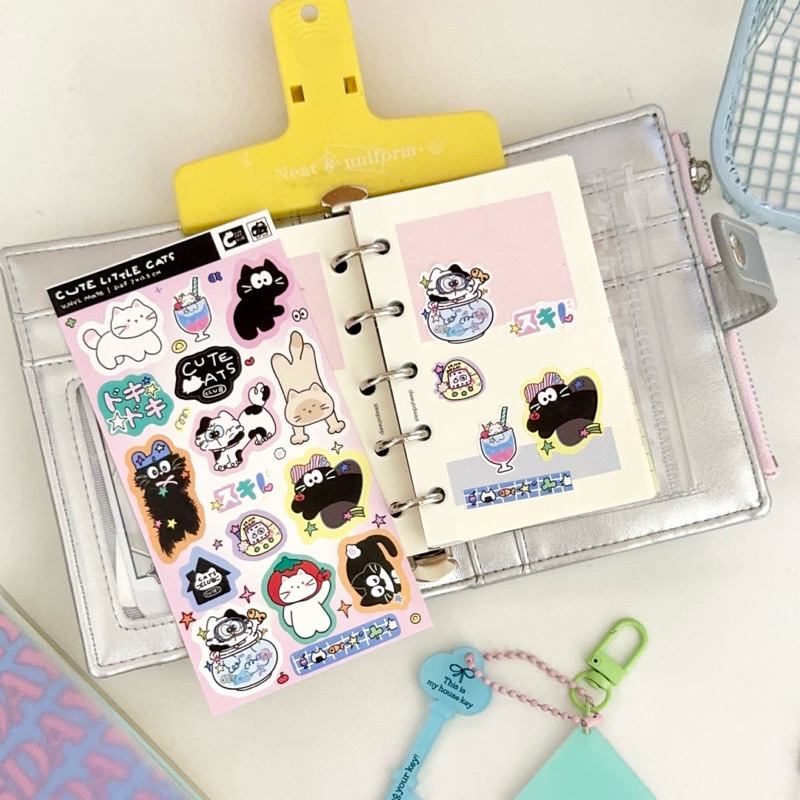 Jual Summer Tapes - Cute Little Cats Seal Sticker/deco sticker/sticker ...