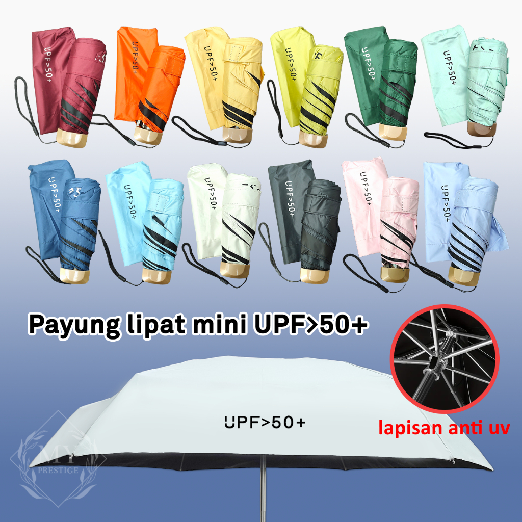 Jual Payung Lipat Mini Anti UV UPF50+ Travel Saku Ringan Portable ...