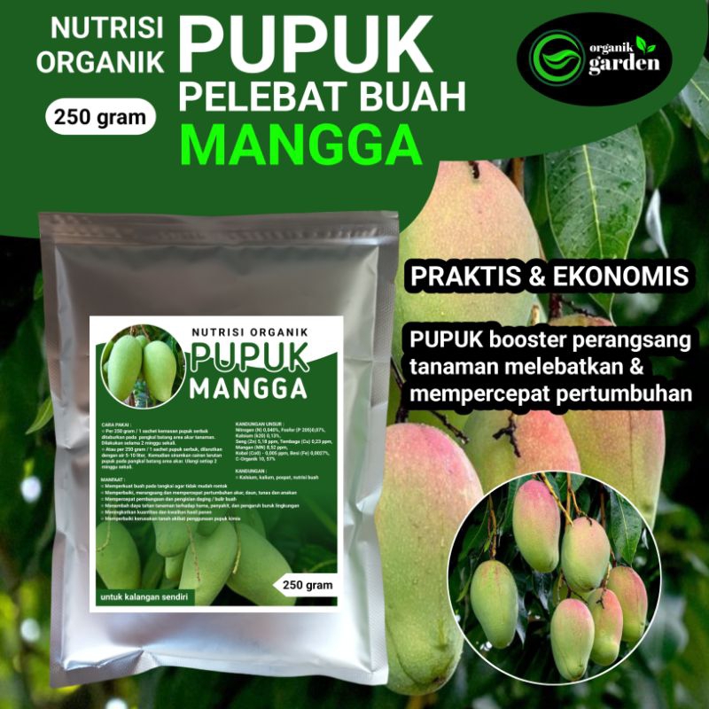 Jual pupuk pelebat buah MANGGA | booster melebatkan secara maksimal 250gram | Shopee Indonesia