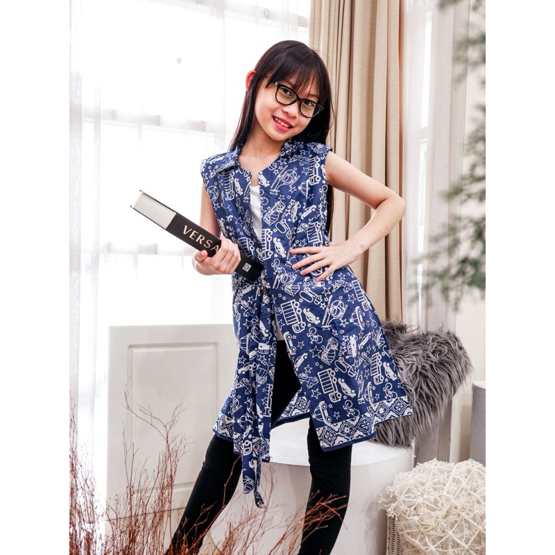 Jual NEW BATIK KIDS OUTER BATIK ANAK CEWEK MOTIF TRASPORTASI BATIK ANAK ...