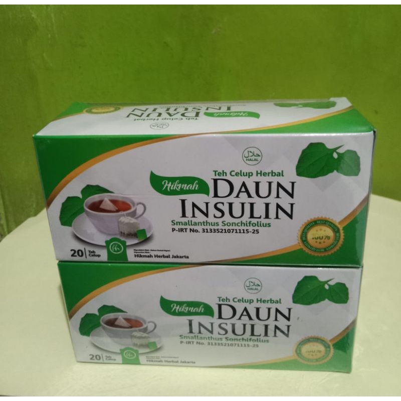 Jual Obat diabetes & Gula darah/teh celup daun insulin isi 20 kantong ...