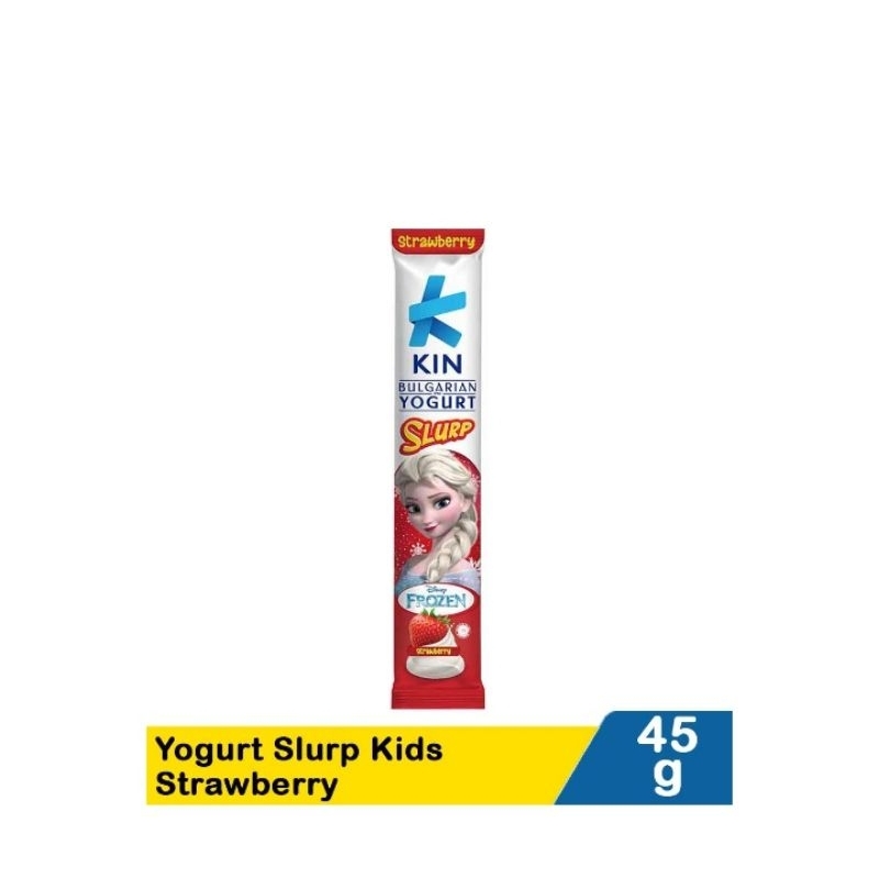 Jual Kin Bulgarian Yogurt Slurp Kids Strawberry45G | Shopee Indonesia