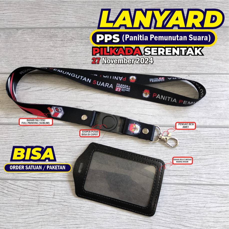 Jual Paket Lengkap Tali Id Card PPS 2024 | Bisa order Satuan | Shopee ...