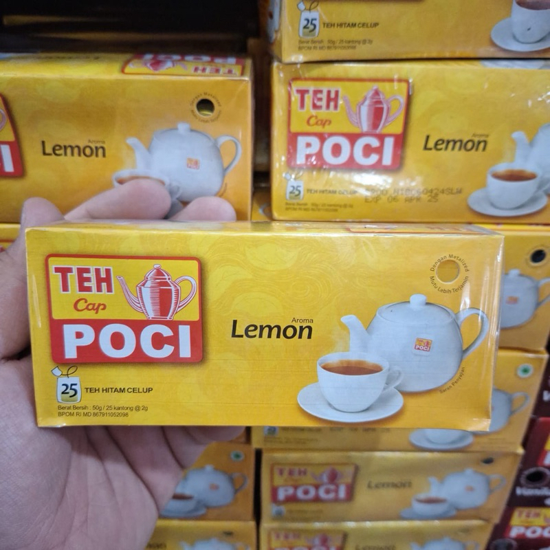 Jual Teh celup cap POCI rasa Lemon 25 teabags | Shopee Indonesia