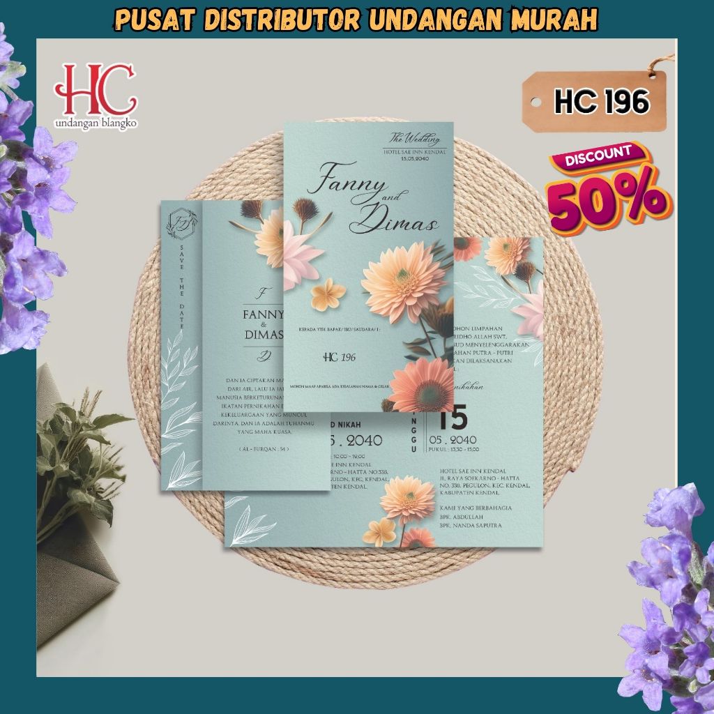 Jual Blangko Undangan Hc 196 | Blangko Undangan Murah Blangko Undangan ...