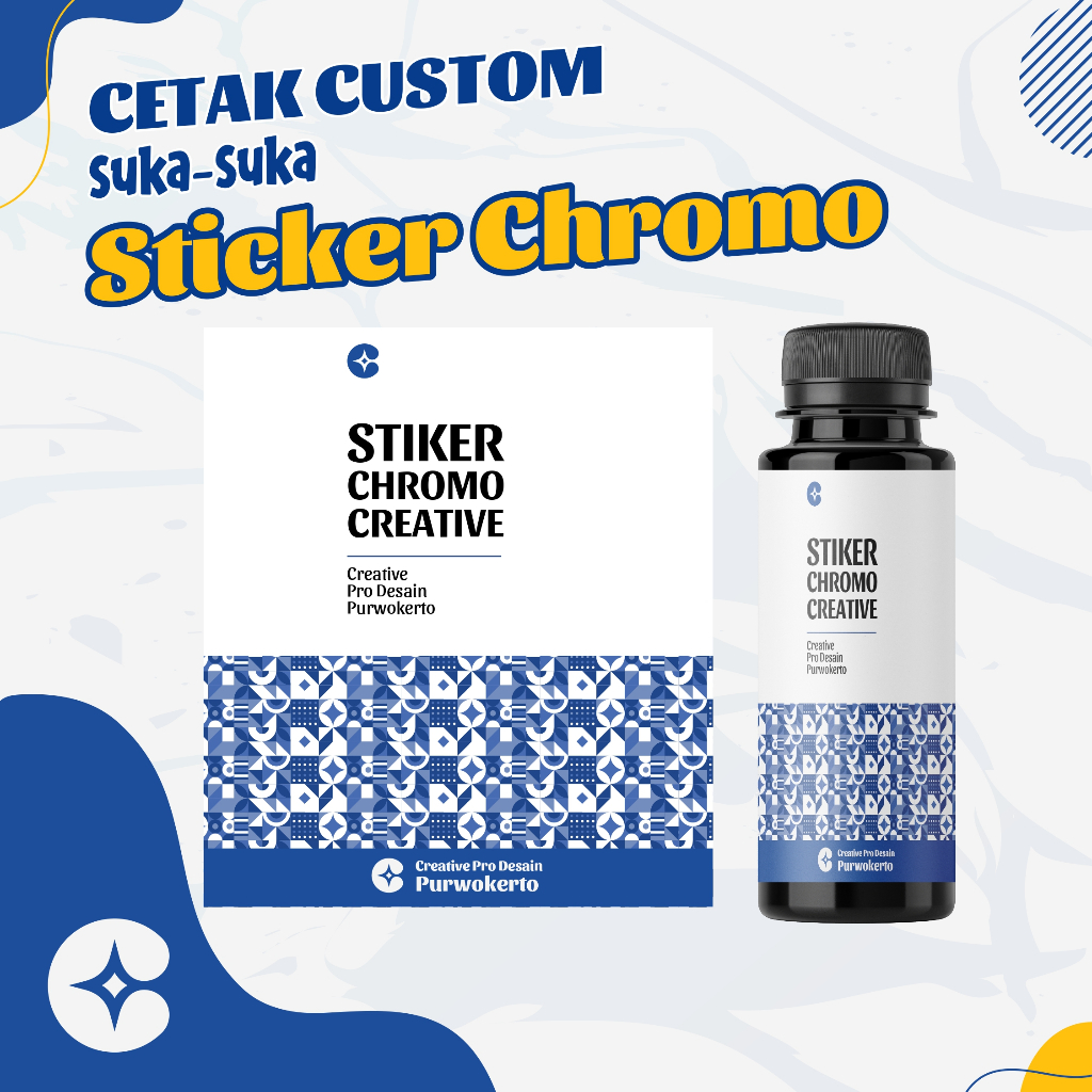 Jual CETAK STICKER CHROMO | VYNIL | TRANSPARAN | HOLOGRAM CUSTOM SUKA ...