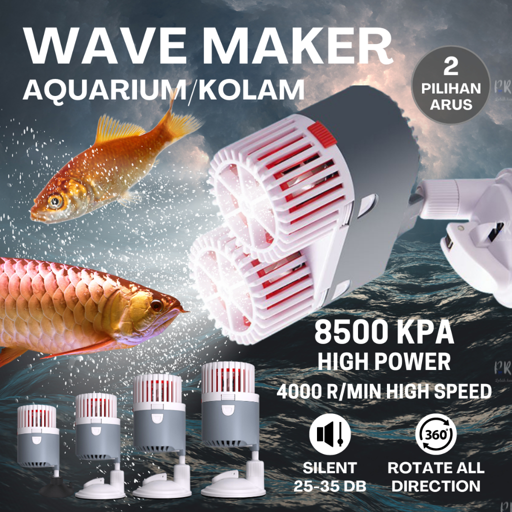 Jual Pompa Wave Maker Pembuat Gelombang Arus Ombak Wafe Air Aquarium Akuarium Aquascape Mesin ...