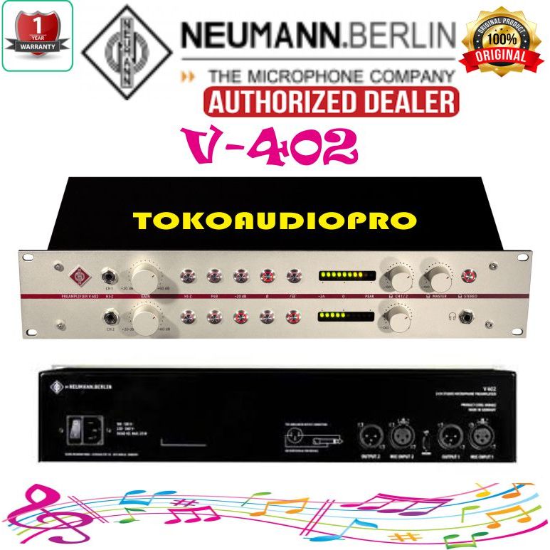 Jual Neumann V402 2-channel Microphone Preamp Neumann V-402 | Shopee ...