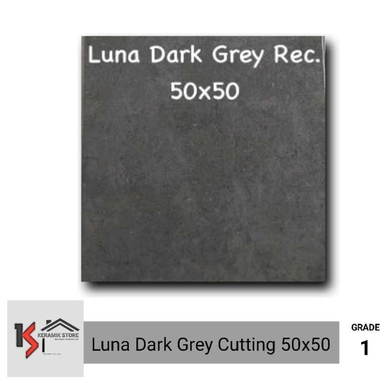 Jual Keramik Abu Polos 50x50 (Matt) Motif Semen/ Keramik Teras 50x50 ...
