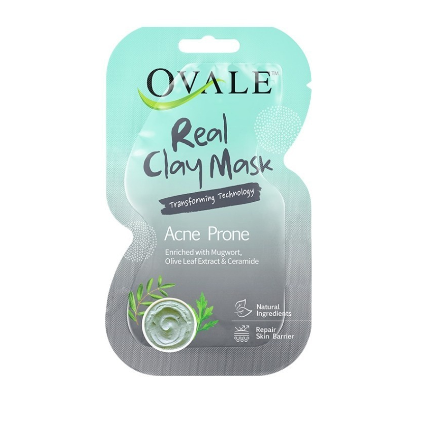 Jual OVALE Real Clay Mask Acne Prone 10gr | Shopee Indonesia