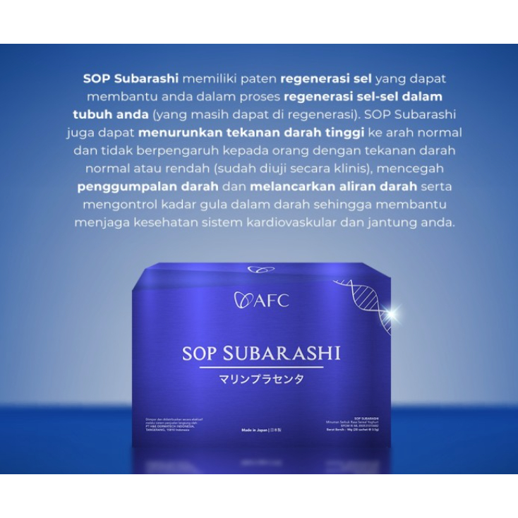 Jual AFC SOP SUBARASHI AFC ORIGINAL | SUBARASHII AFC | SUBARASHI AFC ...