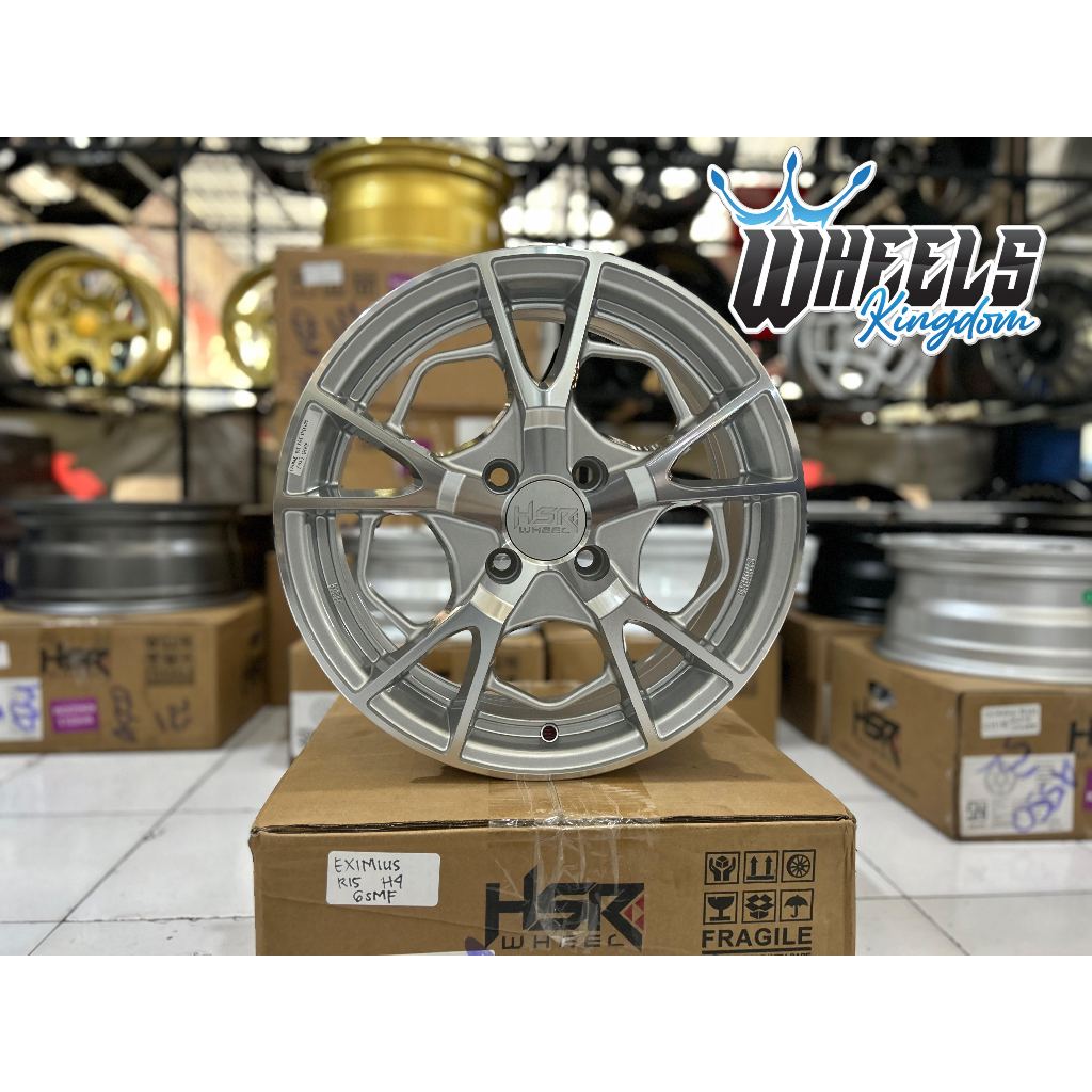 Jual VELG R15 MURAH HSR EXIMIUS R15 PCD 4X100 LEBAR 65 ET 42 WARNA SILVER POLISH VELG BRIO CALYA ...