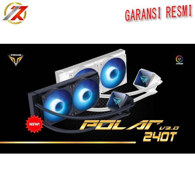 Jual PRIME POLAR 240T V2.0 ARGB Liquid Cooler with Rainbow Effect Pump ...