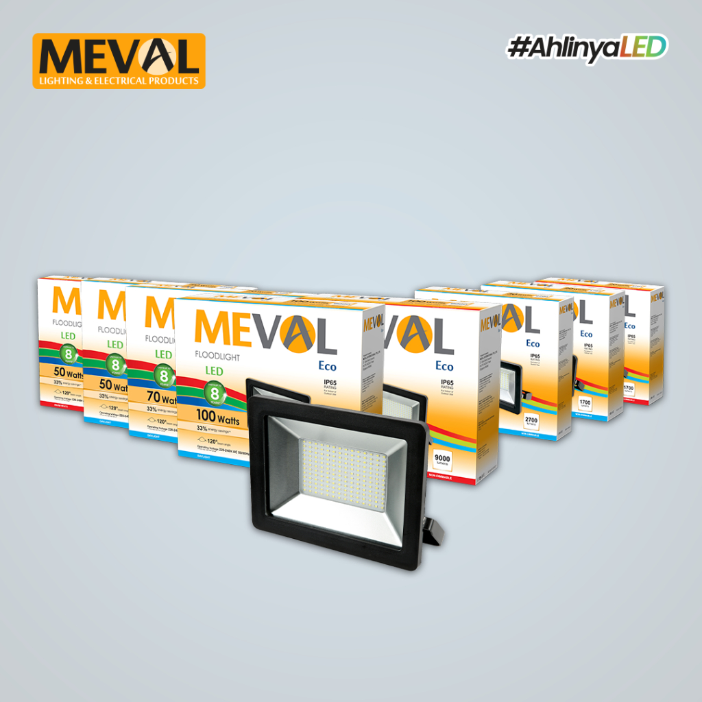 Jual MEVAL Lampu Sorot LED Flood light ECO Series | Shopee Indonesia