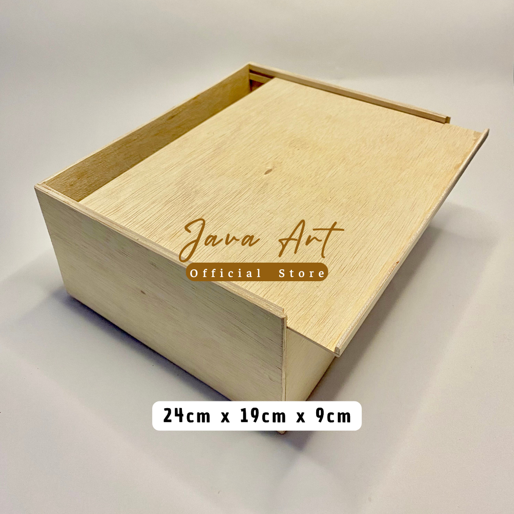 Jual KOTAK HAMPERS LEBARAN KOTAK KAYU MODEL TUTUP SLIP DARI SAMPING ...