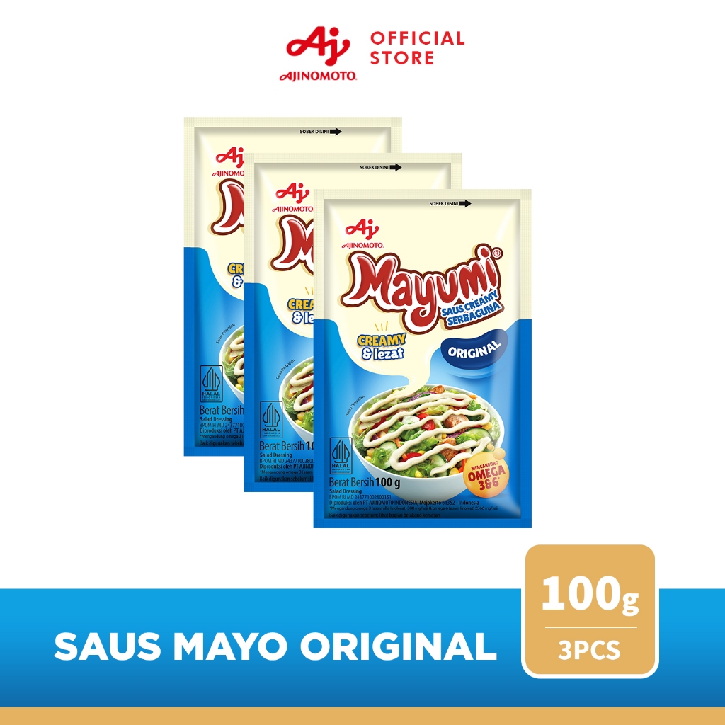 Jual MAYUMI® Mayonaise Saus Mayo Original 100g (3pcs) - Mayones Saus ...