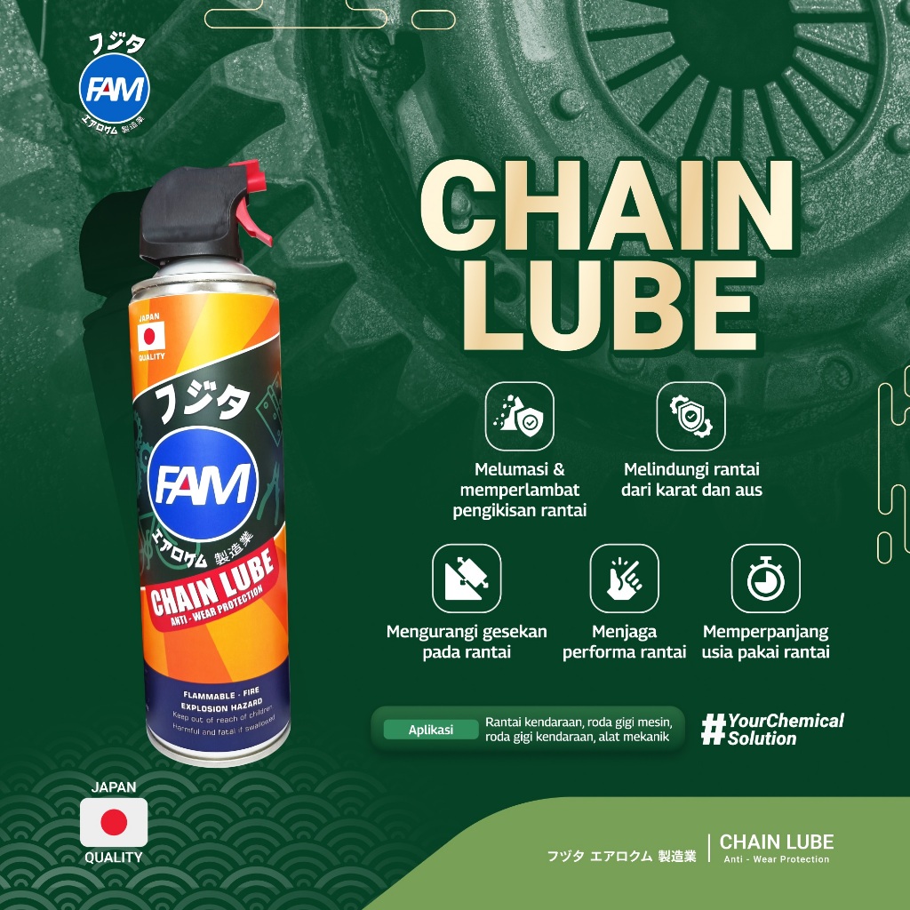 Jual FAM Chain Lube CL401 500ml Anti Rust Formula Pelumas | Shopee ...