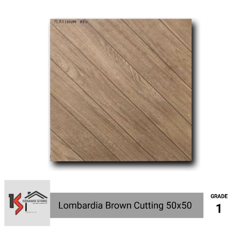 Jual keramik teras keramik 50x50 carport platinum lombardia motif kayu | Shopee Indonesia