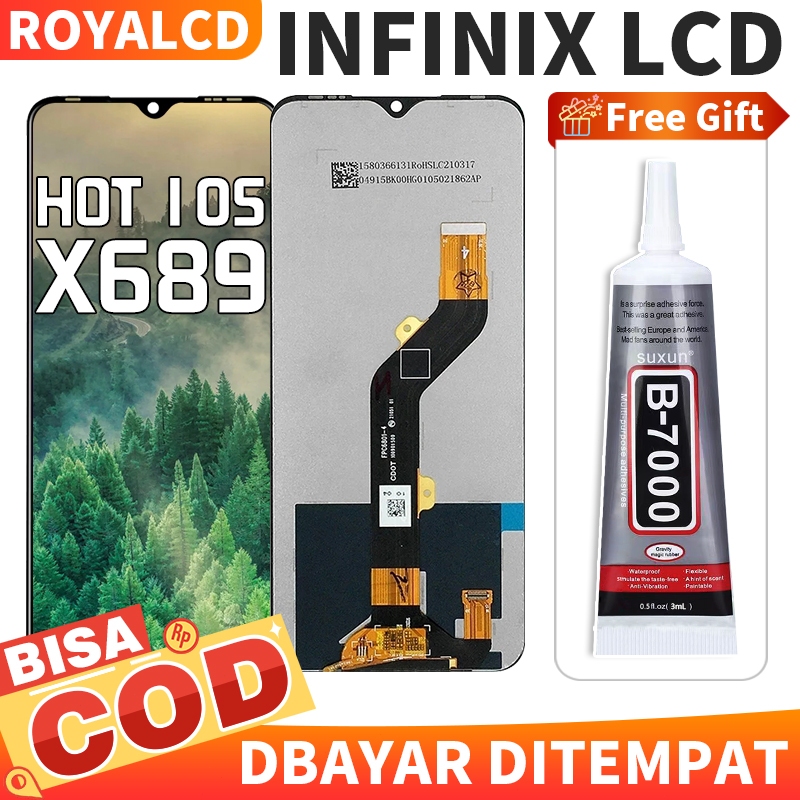 Jual LCD for INFINIX HOT10/HOT10S X689/X689D/X689B COMPLETE FULL SET ...
