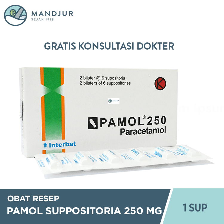 Jual Pamol Suppositoria 250 Mg | Shopee Indonesia