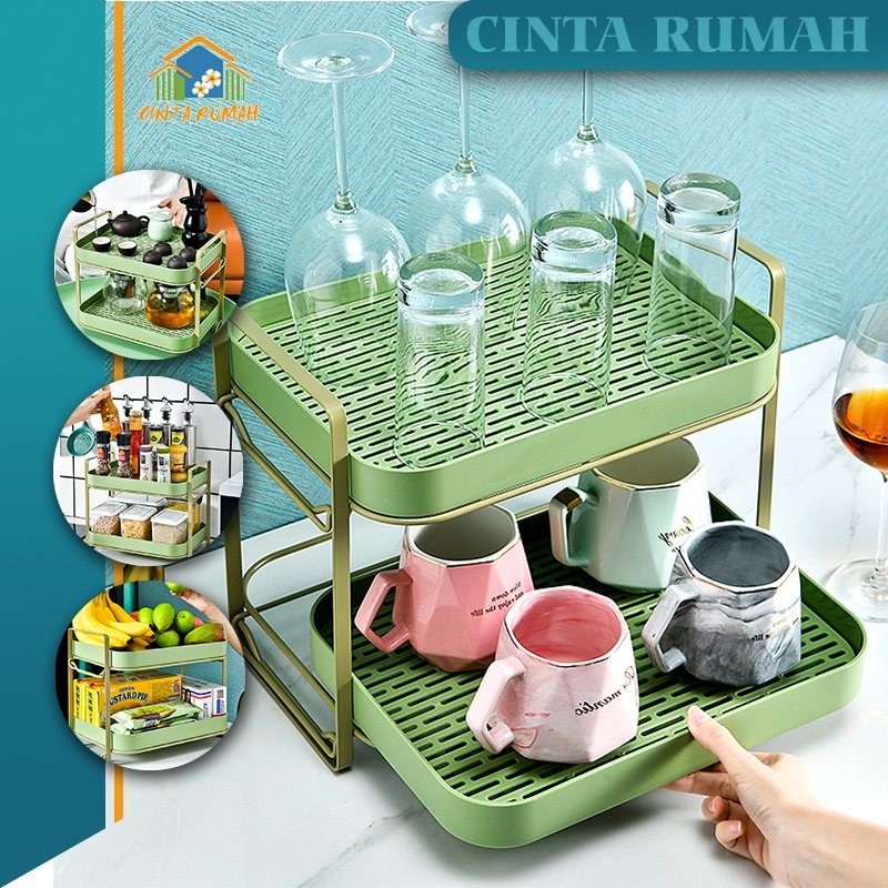 Jual Rak Cangkir rak dapur gelas rak sendok serbaguna rak penyimpanan ...
