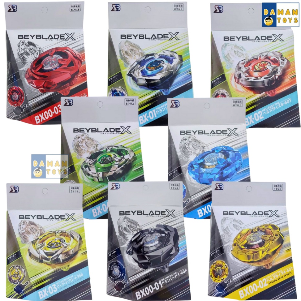 Jual KODE V67A SB Mainan Gangsing Beyblade X BX1 Dransword Launcher ...