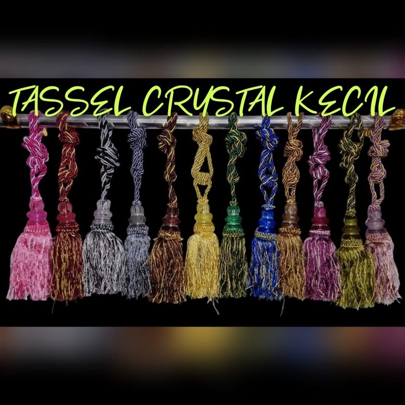 Jual Tesel Tasel gorden Tassel KRISTAL KECIL tali pengait gordyn tasel ...